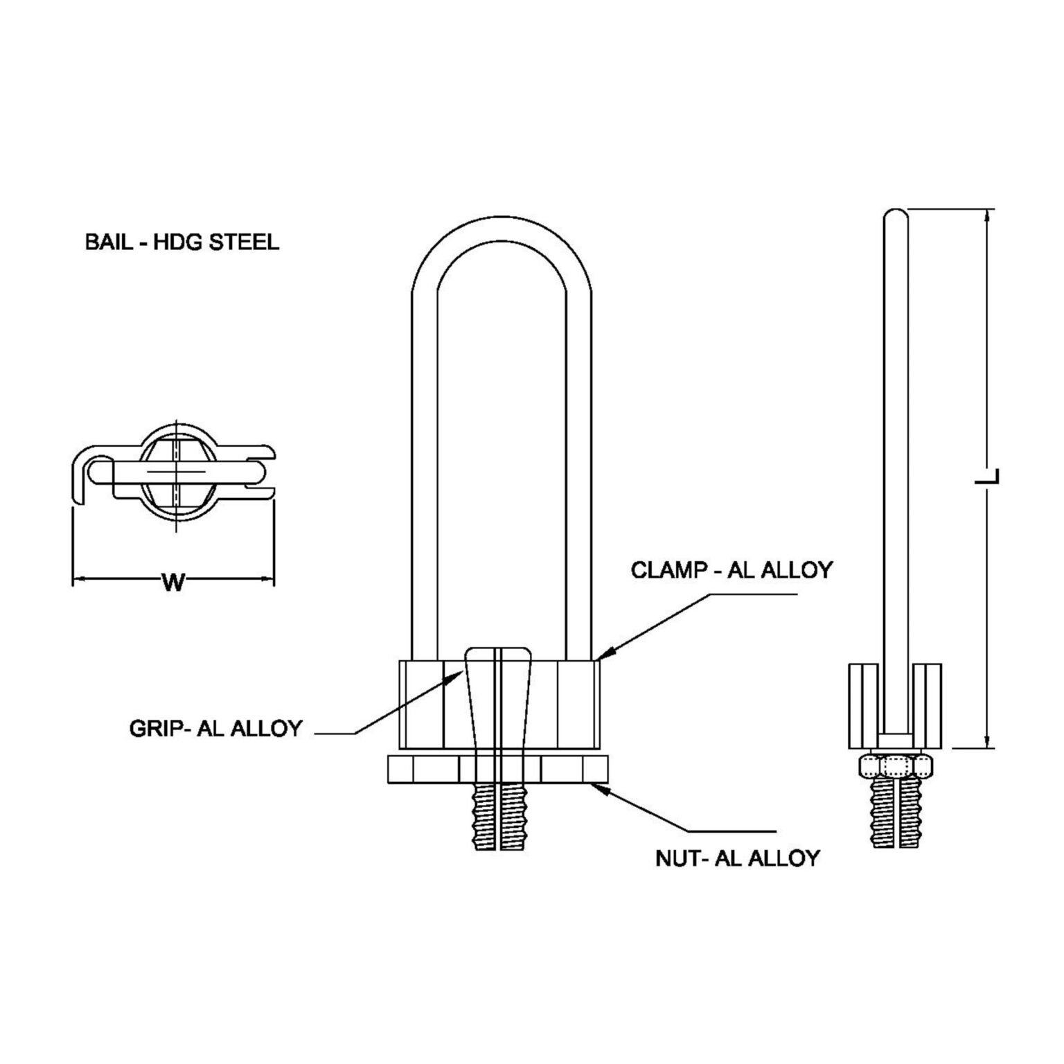 Conical Dead-End Clamp - Damiano